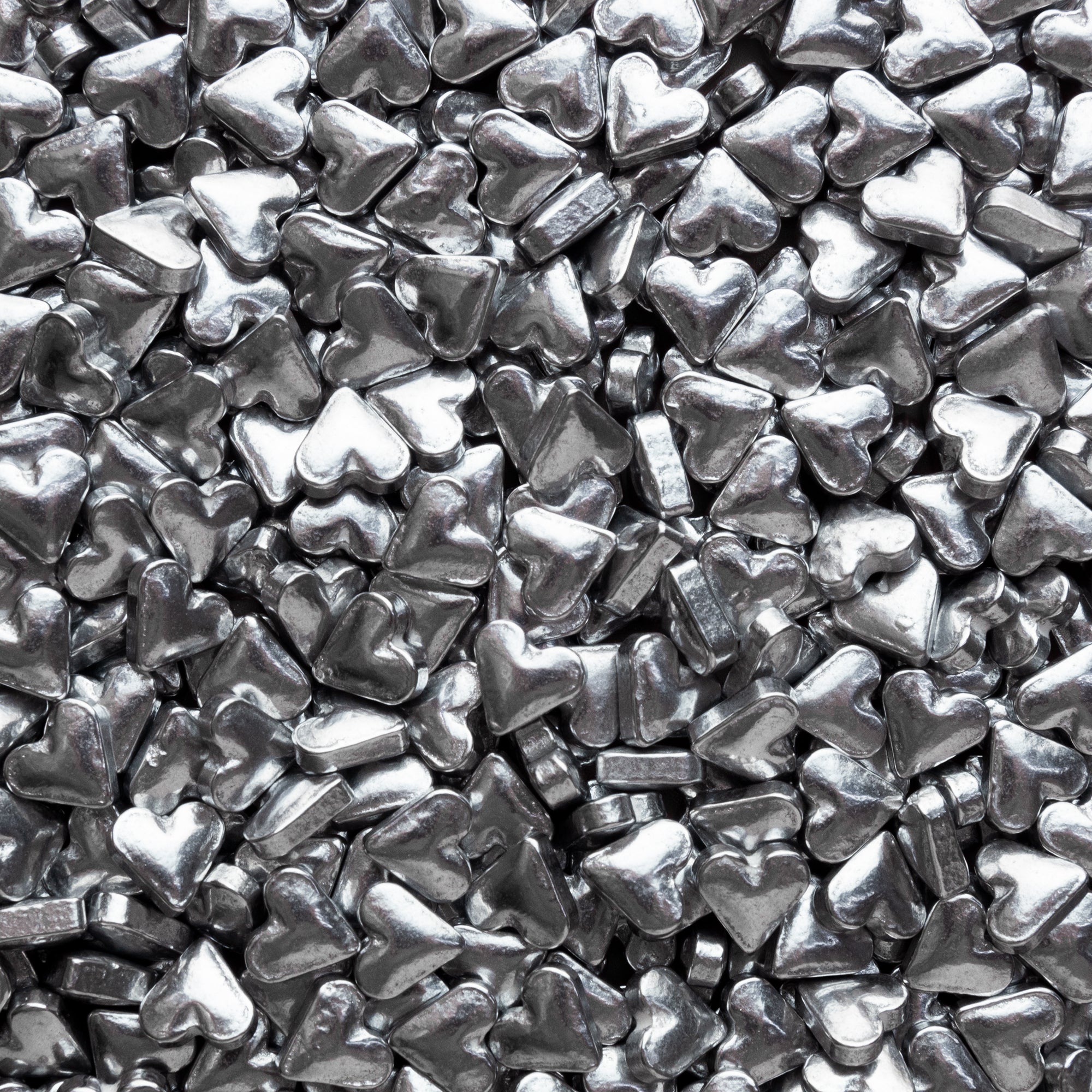 Metallic Silver Heart Candy Sprinkles – FOLIAY WHOLESALE